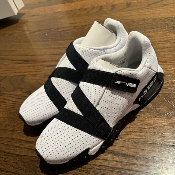 Puma | Shoes | Puma Mens Hst2 Strap Training Sneakers White Black Slip ...